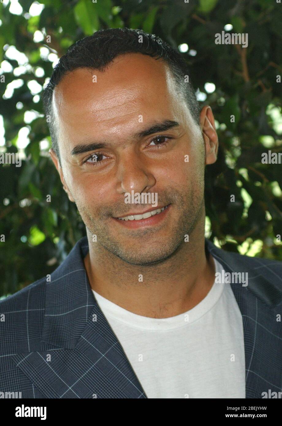 Actor Michael Greco pictured at the Ladies Day event at The Welsh Open ...