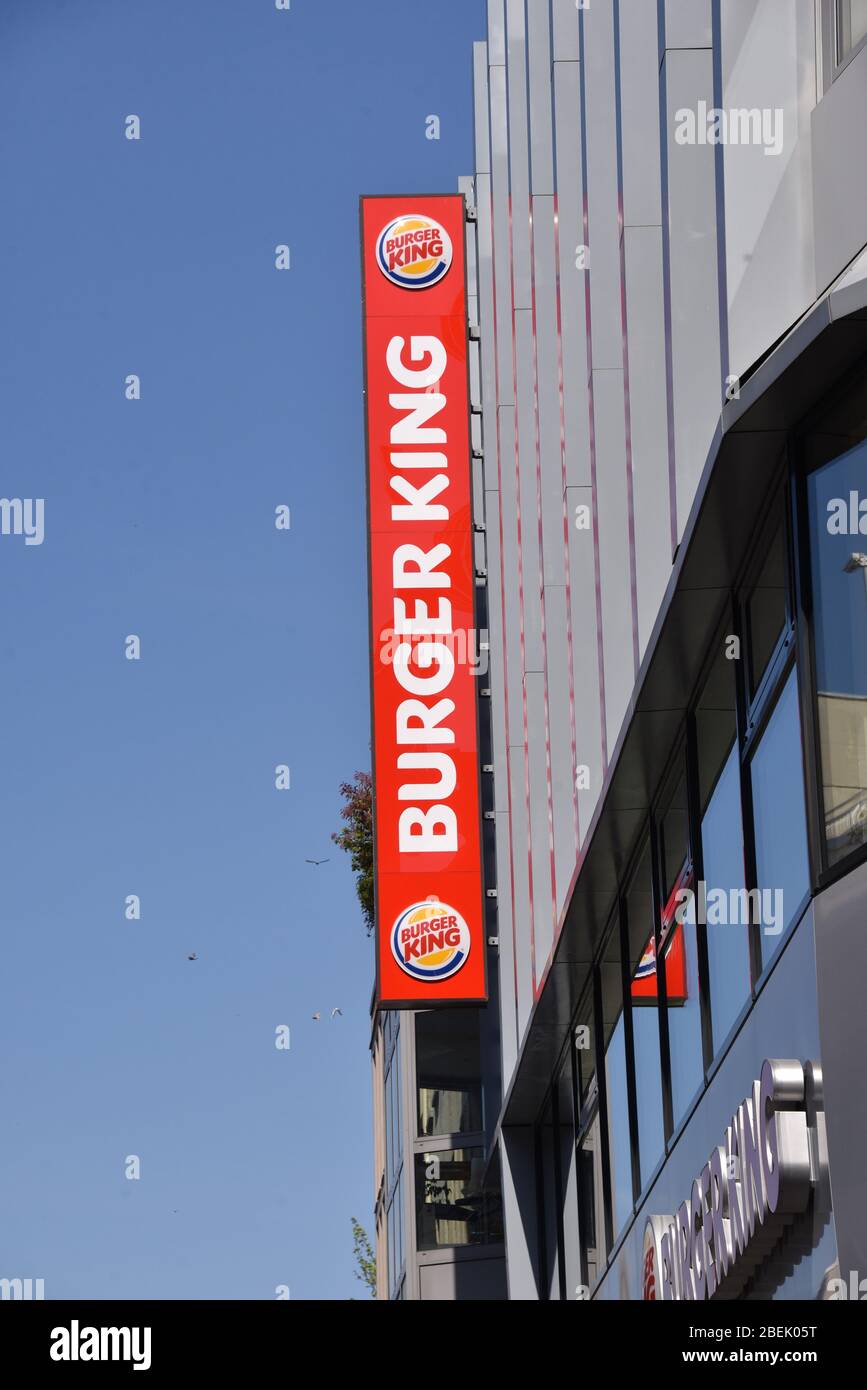Cologne, Germany. 10th Apr, 2020. A branch of the US fast-food chain ...