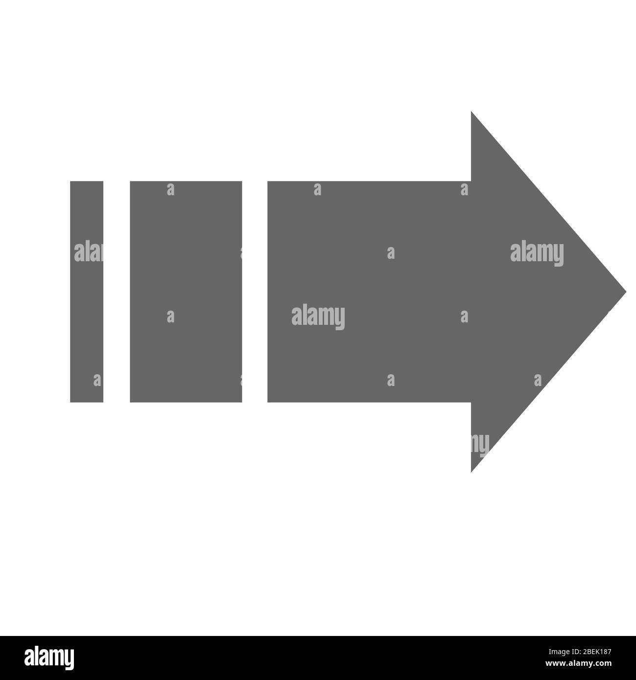 Pointer, arrow in modern flat style. Arrow button isolated on white ...