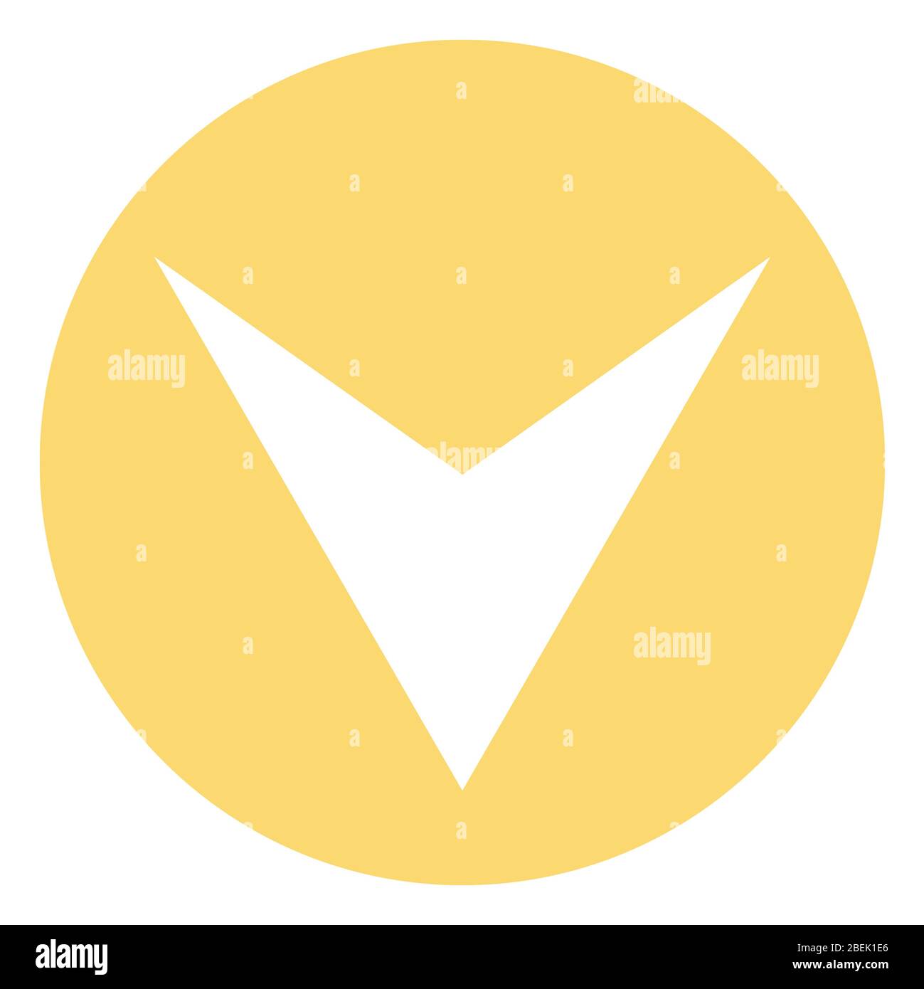 Pointer, arrow in modern flat style. Arrow button isolated on white ...