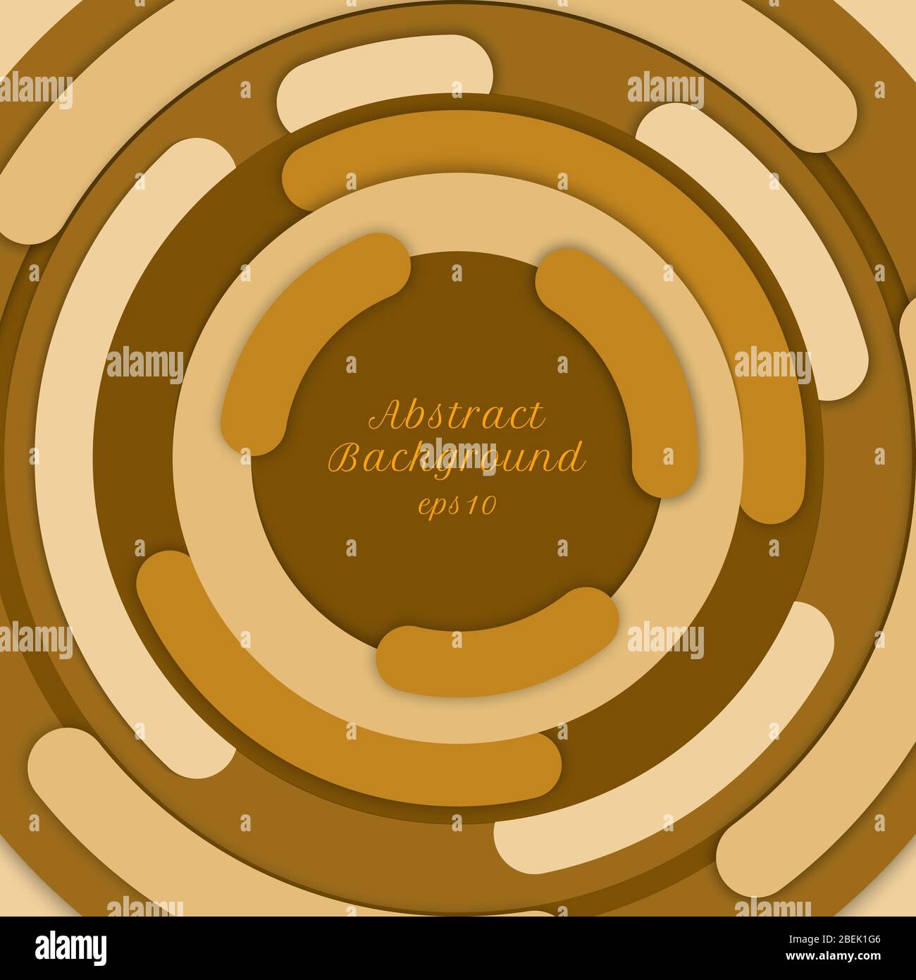 Abstract background yellow circle border overlapping layered with ...