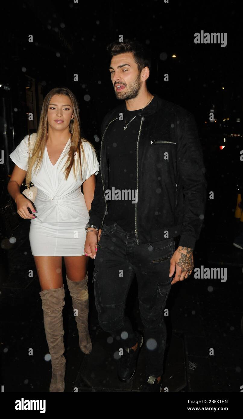 Charlie Brake Ellie Brown Adam Collard And Zara Mcdermott Have A Double Date Meal At Caramel