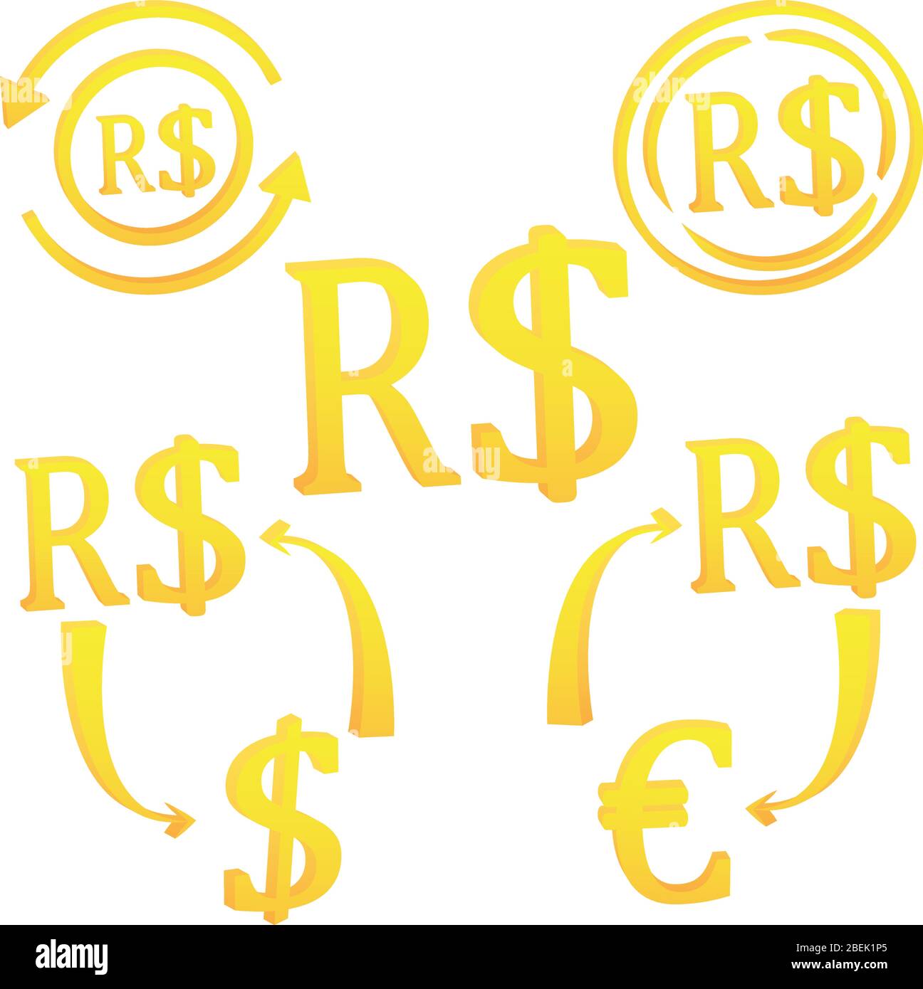 Real brazil currency symbol icon Stock Vector Images - Alamy
