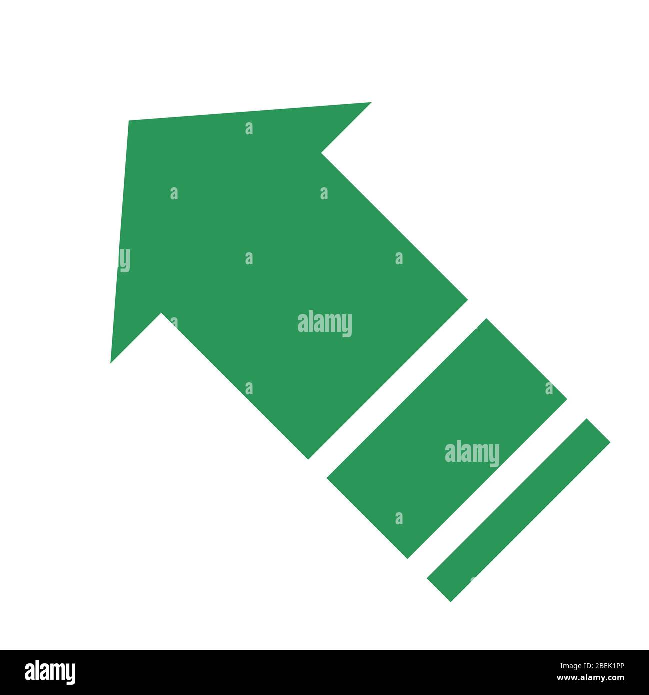 Pointer, arrow in modern flat style. Arrow button isolated on white ...