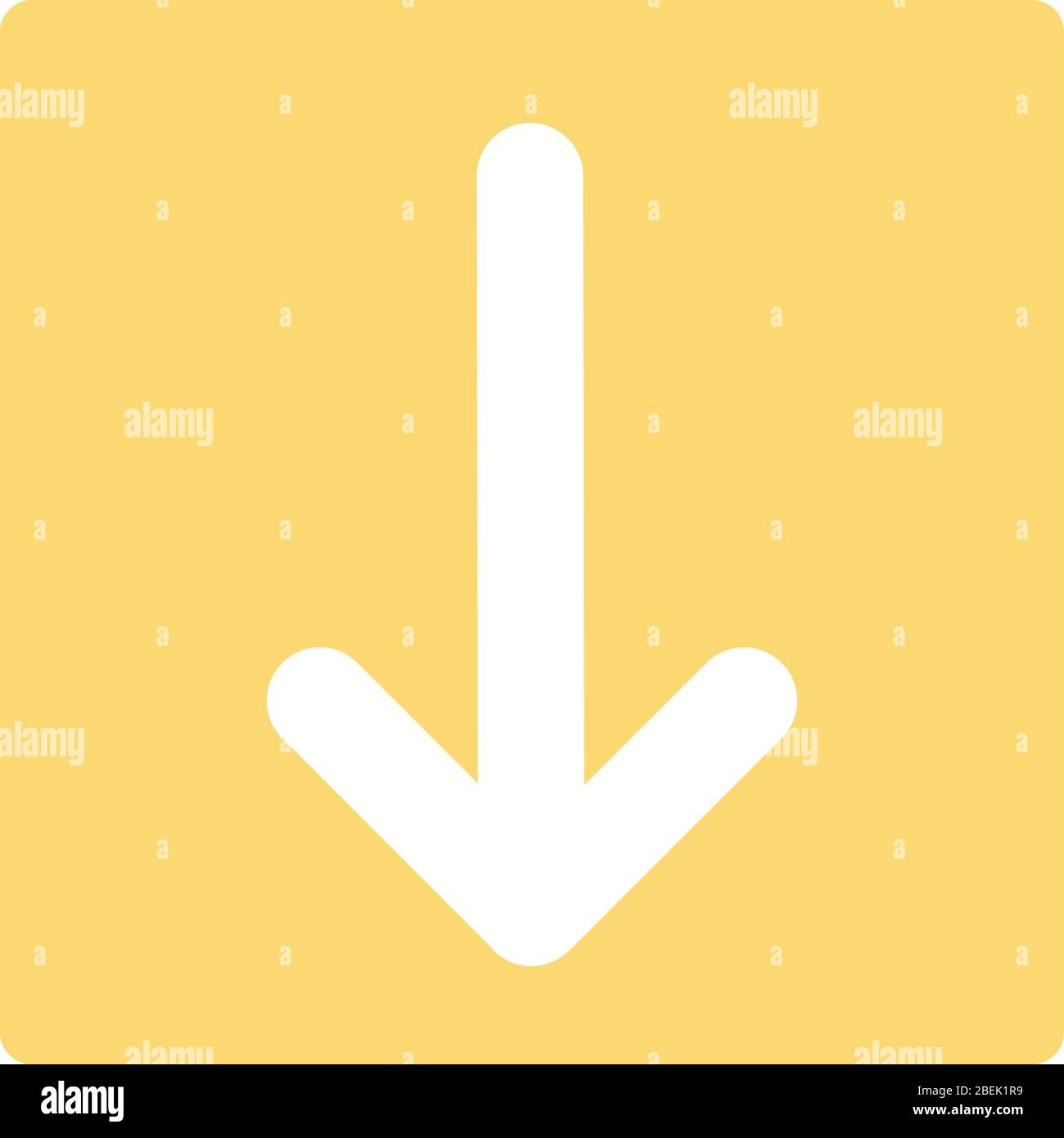 Pointer, arrow in modern flat style. Arrow button isolated on white ...