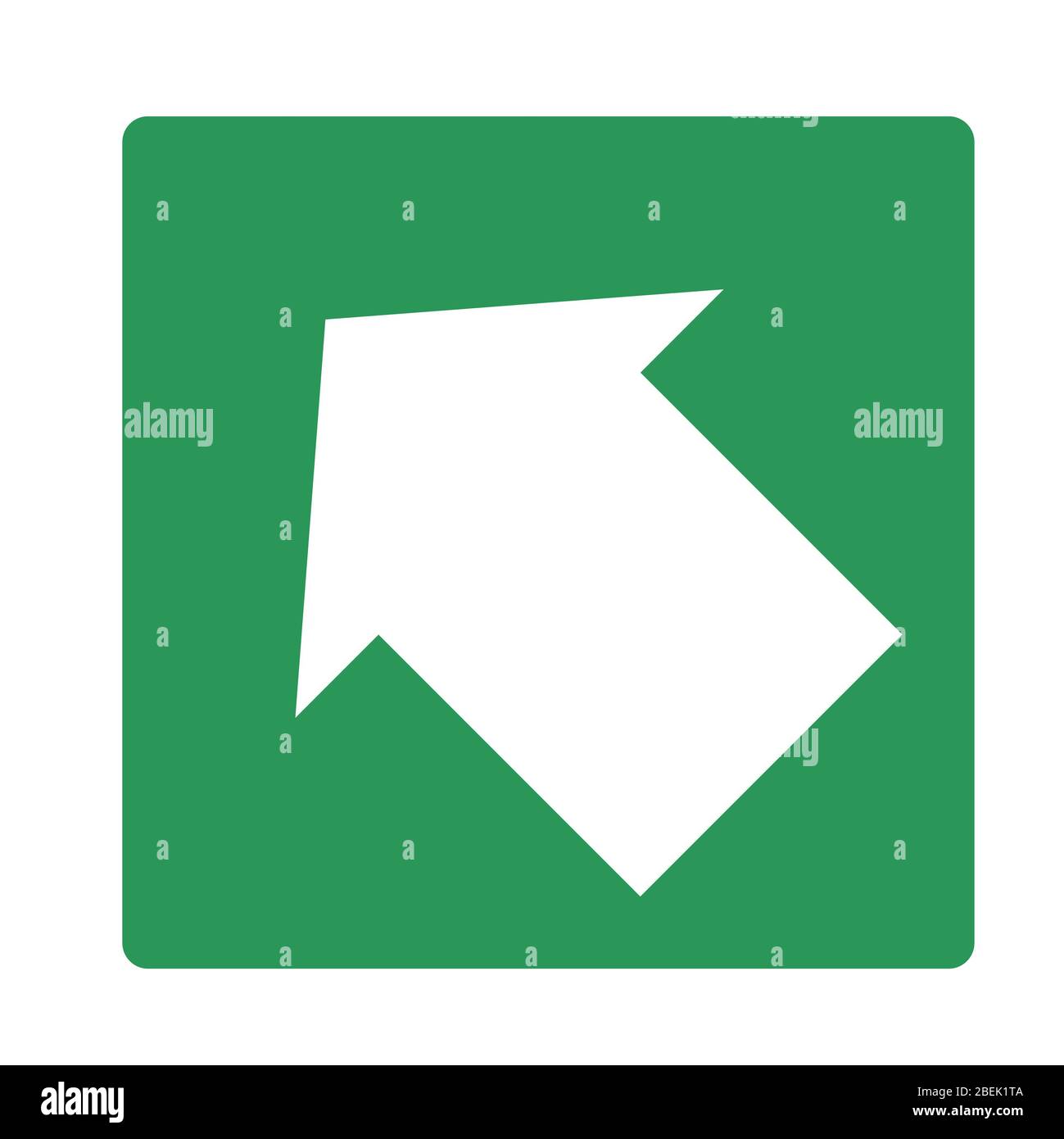 Pointer, arrow in modern flat style. Arrow button isolated on white ...