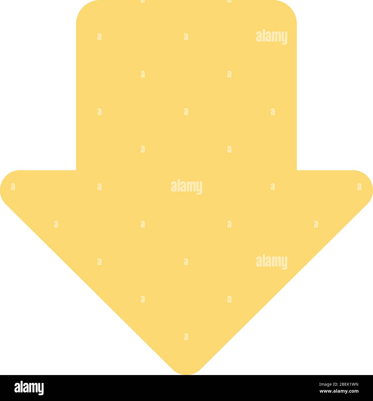 Pointer, arrow in modern flat style. Arrow button isolated on white ...