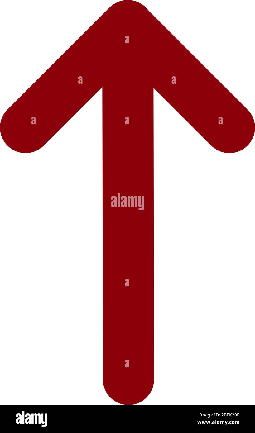 Pointer, arrow in modern flat style. Arrow button isolated on white background. Symbol for web ...