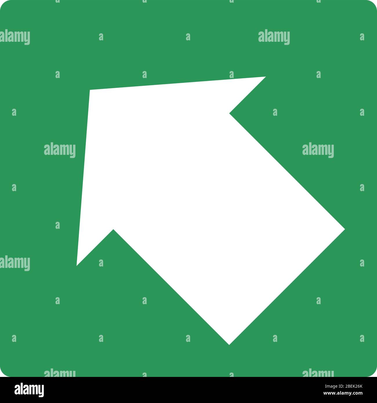 Pointer, arrow in modern flat style. Arrow button isolated on white ...