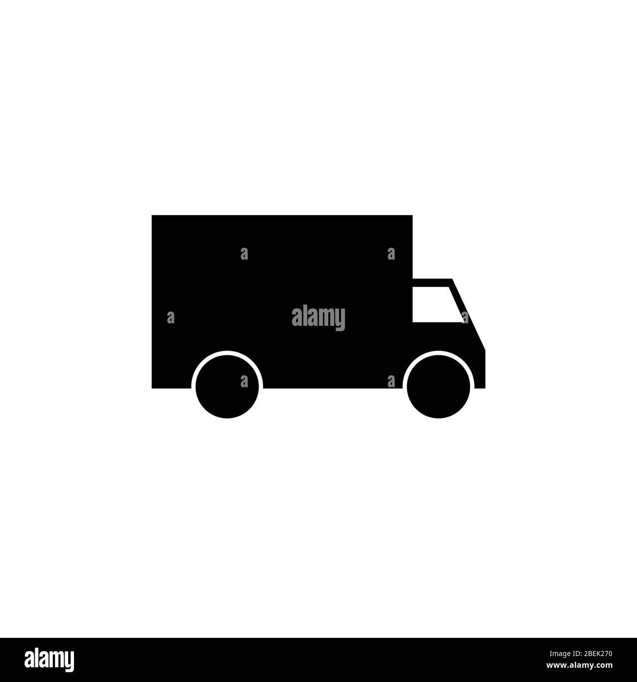 Fast shipping delivery truck vector graphic design template Stock ...