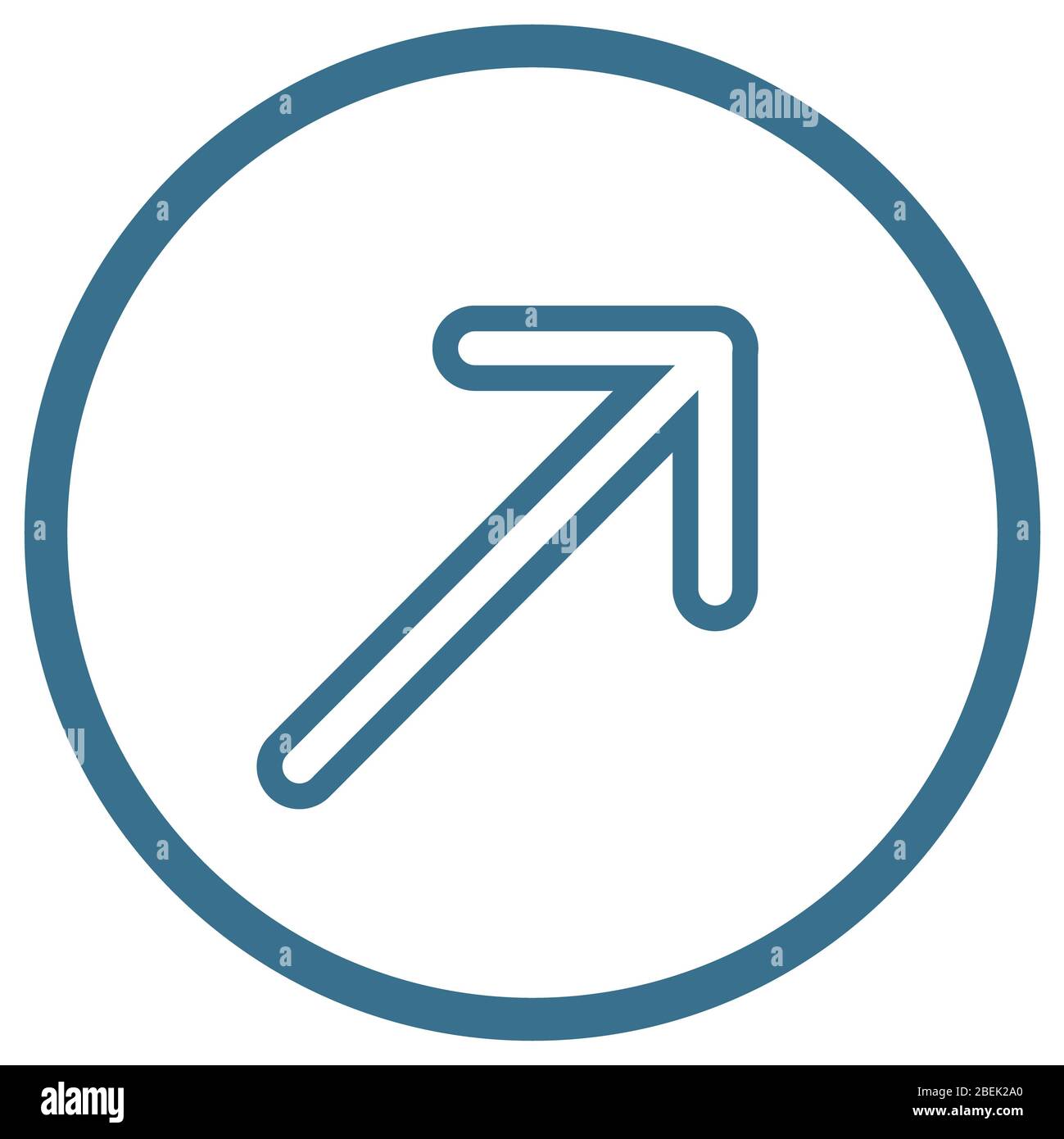Pointer, arrow in modern flat style. Arrow button isolated on white ...