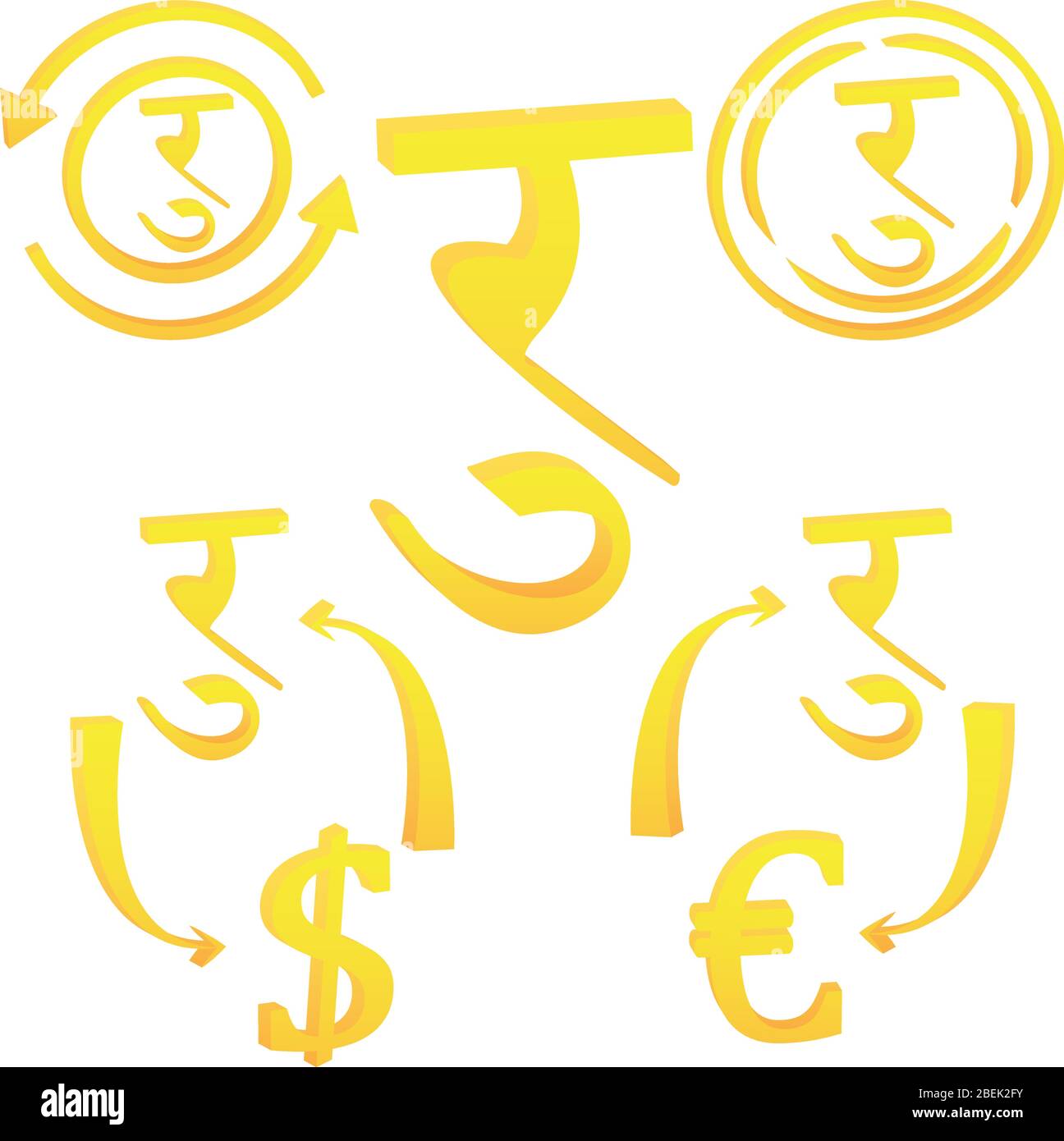 Nepalese Rupee currency 3D symbol of Nepal Stock Vector Image & Art - Alamy