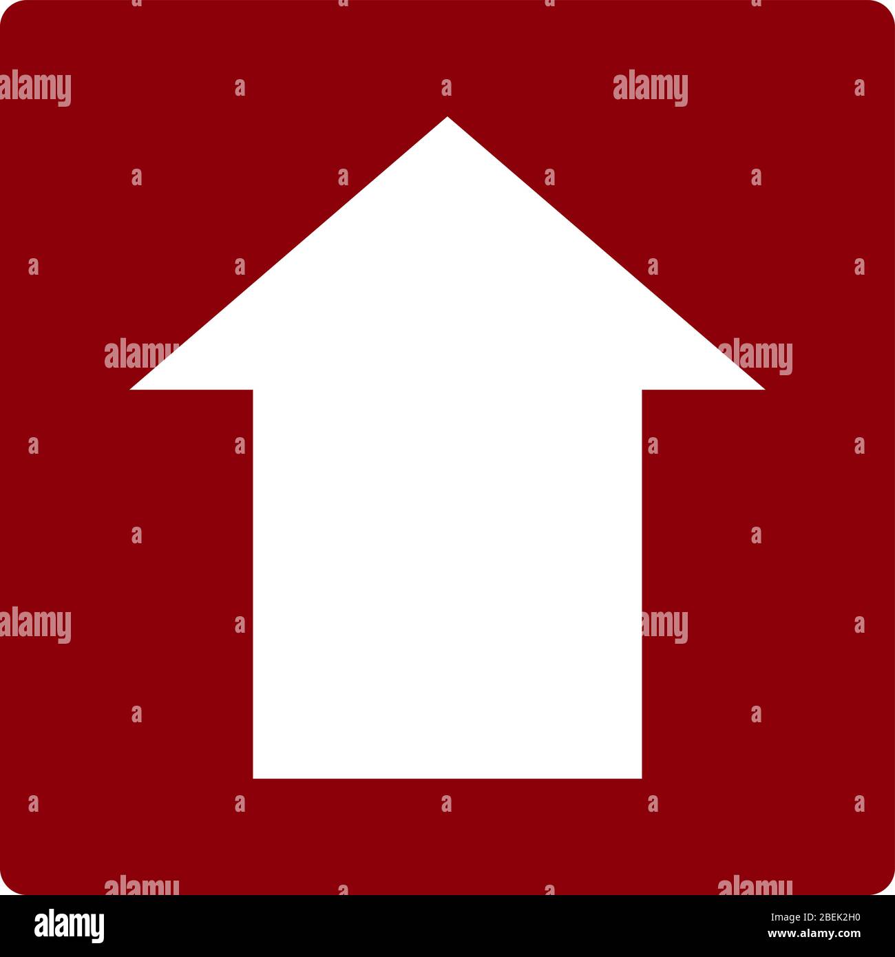 Pointer, arrow in modern flat style. Arrow button isolated on white ...