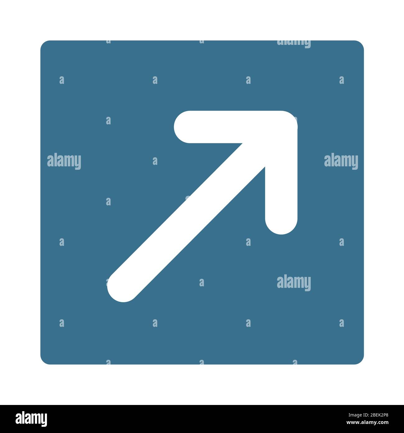 Pointer, arrow in modern flat style. Arrow button isolated on white ...