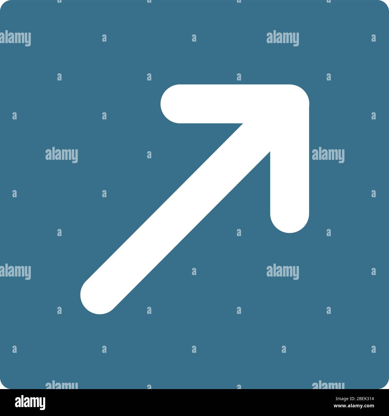 Pointer, arrow in modern flat style. Arrow button isolated on white ...