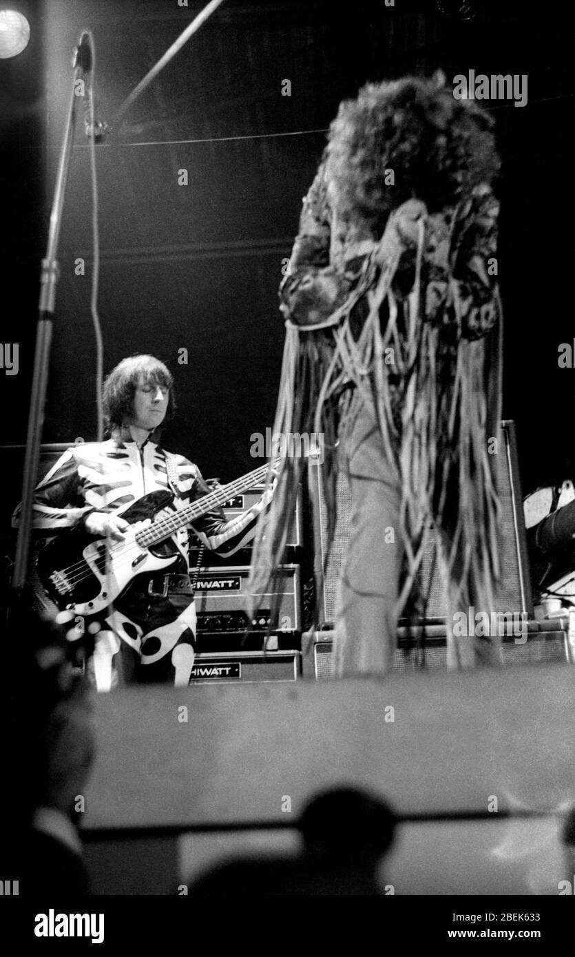 John Entwistle and Roger Daltrey of The Who on stage at the Isle of ...