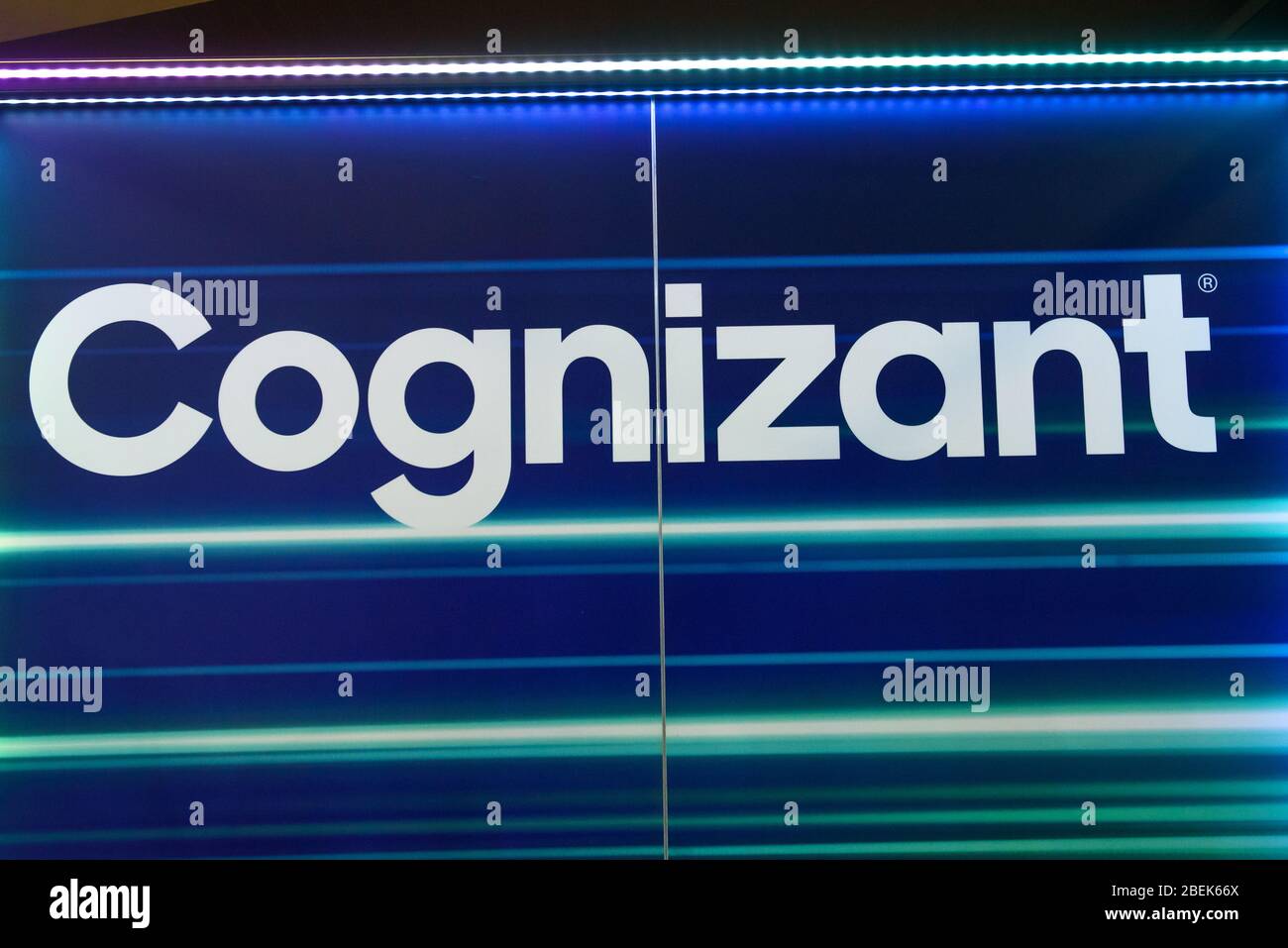 RIGA, LATVIA. 10th October 2019. Logo of Cognizant company. Cognizant ...