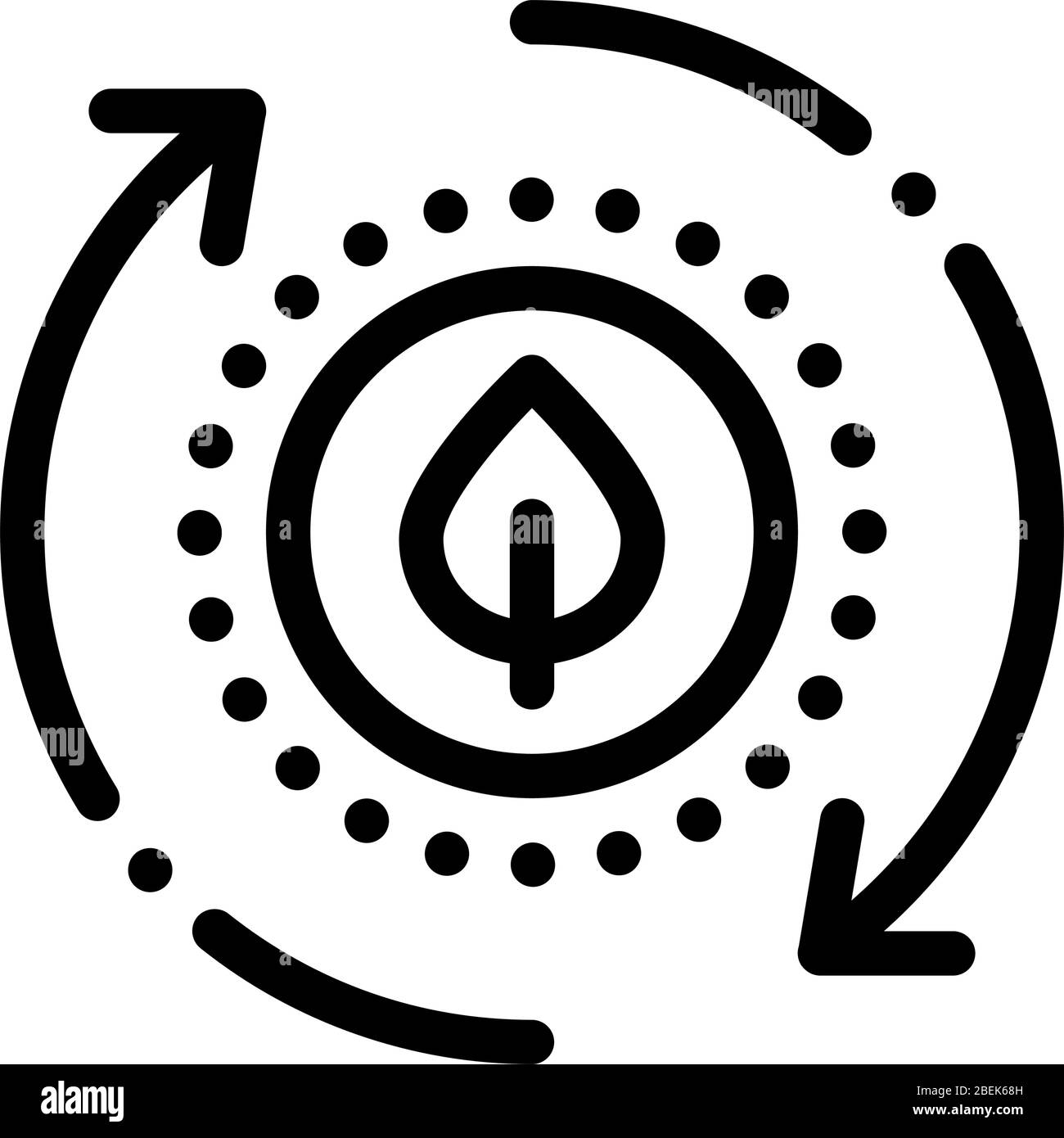 restoration of nature icon vector outline illustration Stock Vector ...