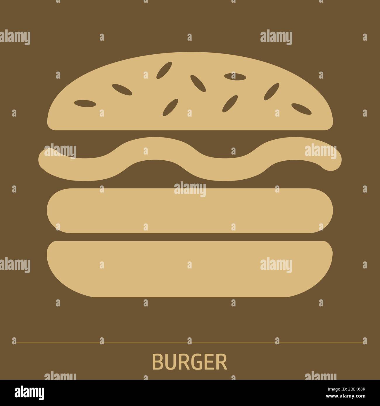 Burger Icon illustration Stock Vector Image & Art - Alamy