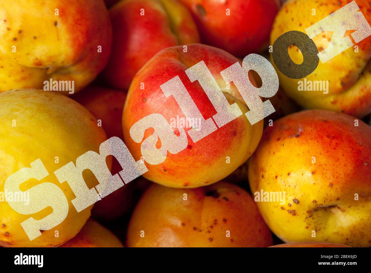 Peaches ripe affected by smallpox, black spots, sick Stock Photo - Alamy