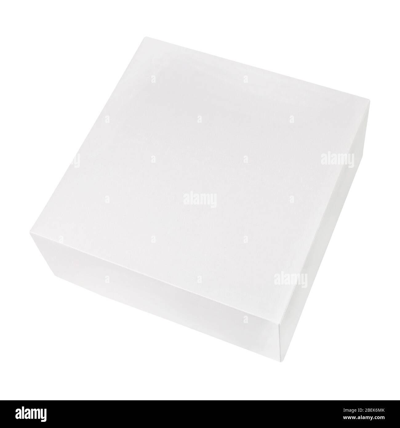 Blank white cardboard box isolated on white background Stock Photo - Alamy