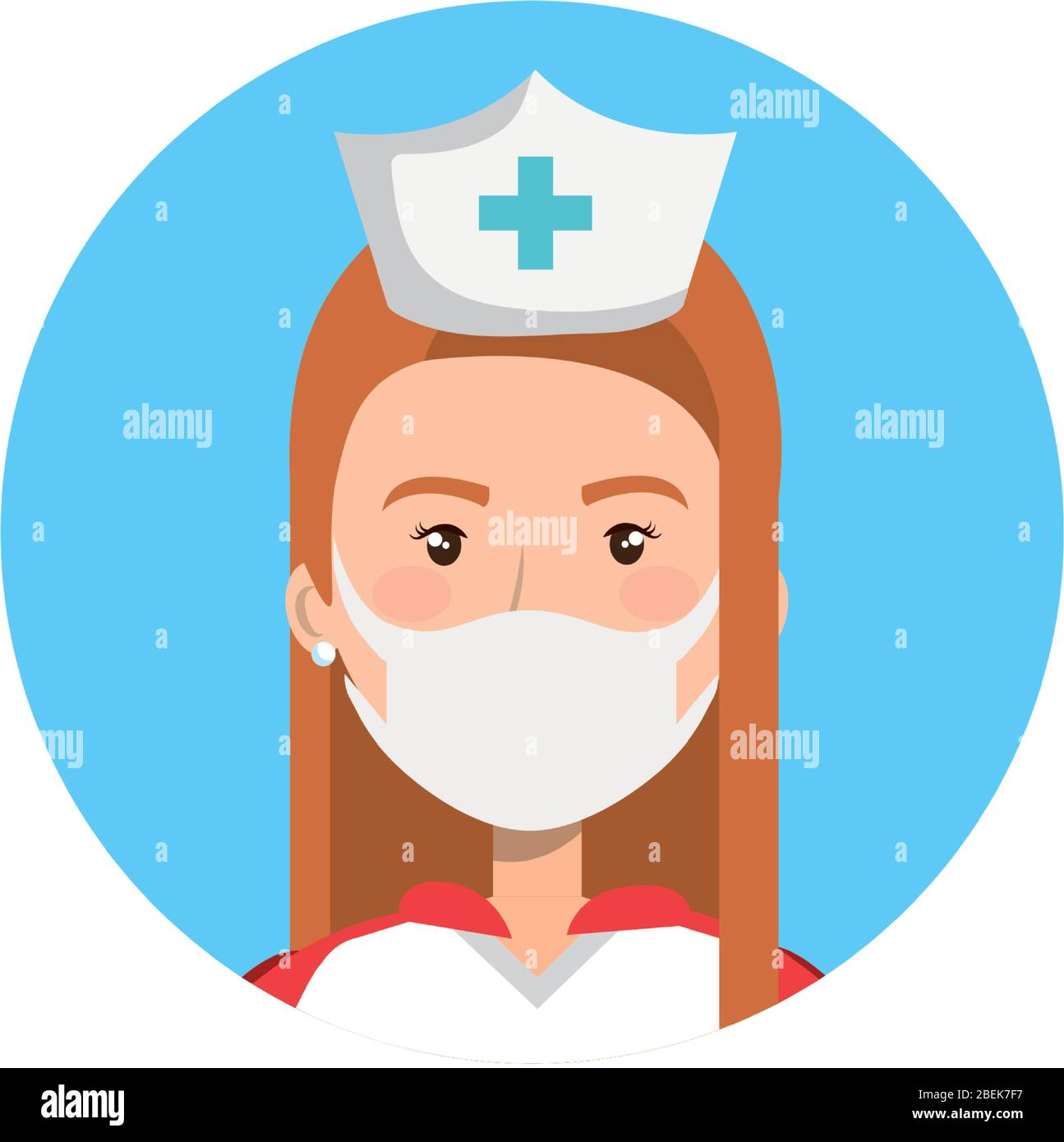 super nurse with hero cloak isolated icon Stock Vector Image & Art - Alamy