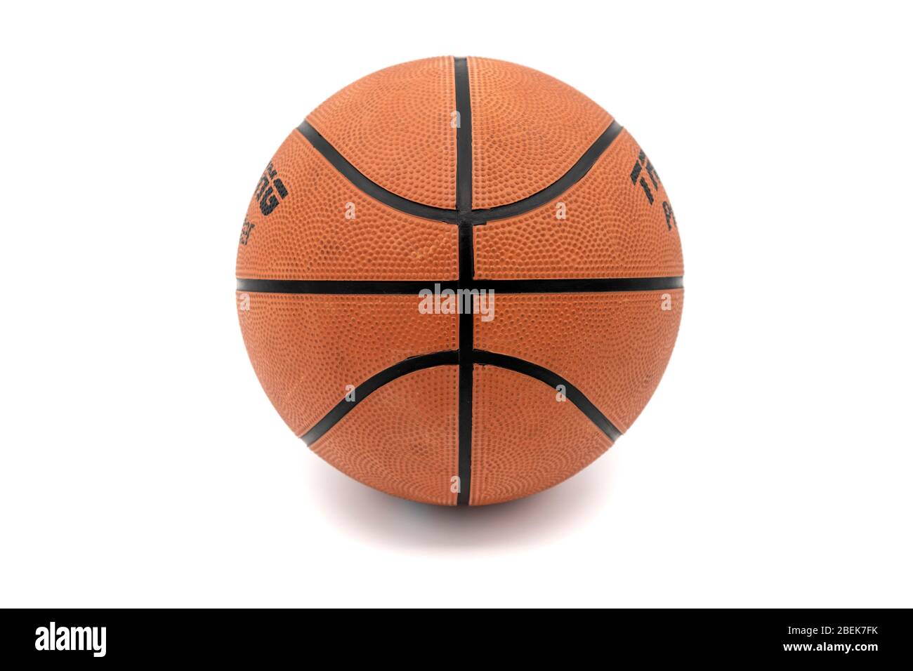 Basketball cut out isolated on white background Stock Photo - Alamy