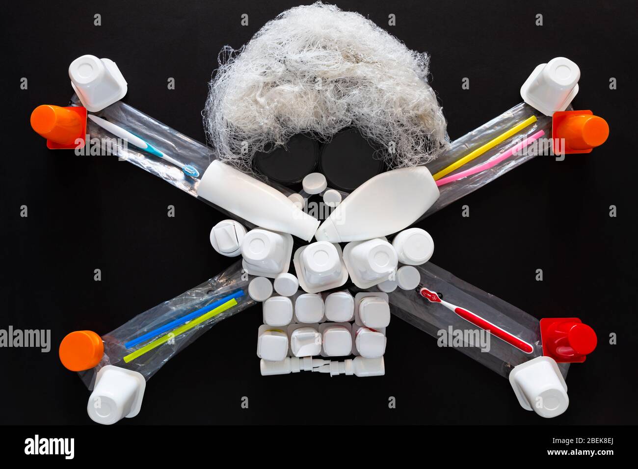 Human skull top view hi-res stock photography and images - Alamy