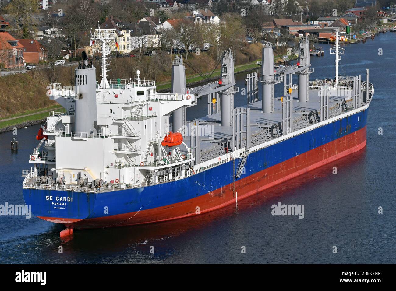 Bulk Carrier SE Cardi passing the Kiel Canal Stock Photo - Alamy