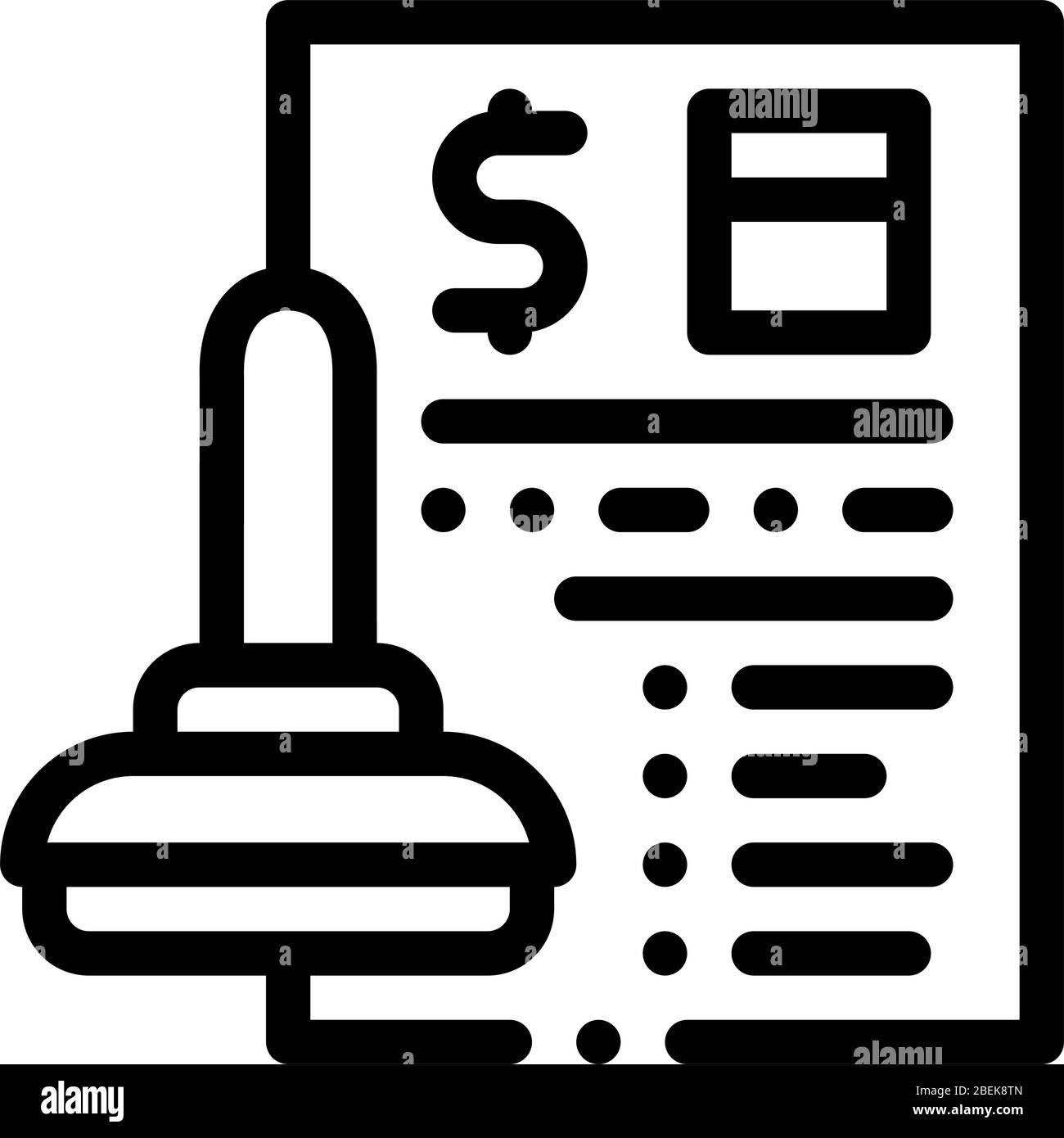 pledge order icon vector outline illustration Stock Vector Image & Art ...