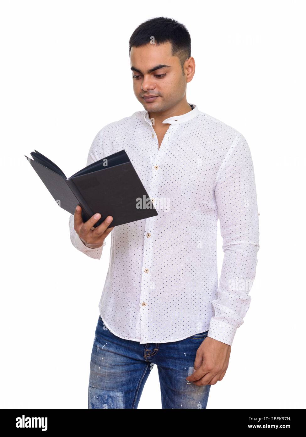 Portrait indian young man reading hi-res stock photography and images ...
