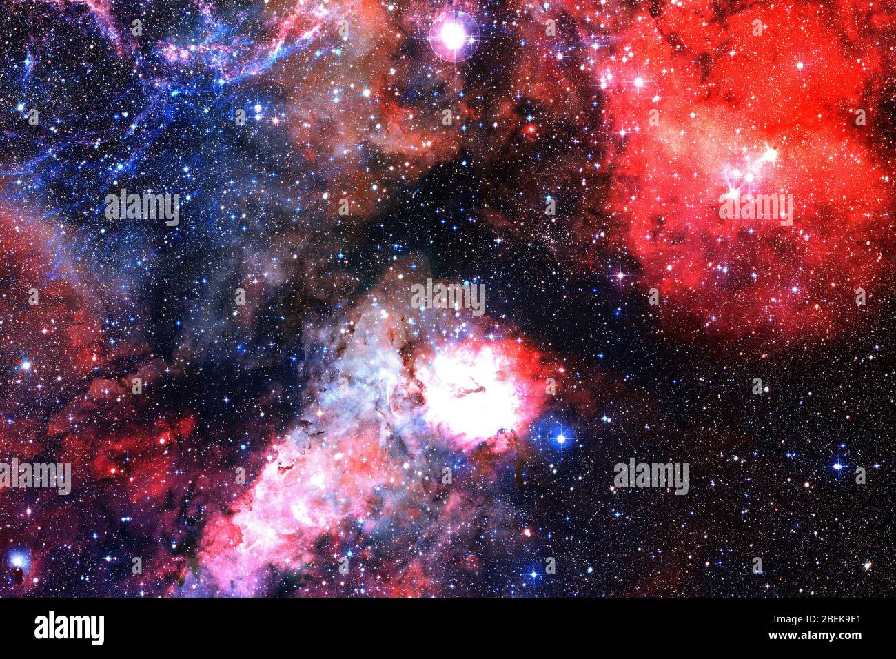 Infinite space with nebulae and stars. Elements of this image furnished ...