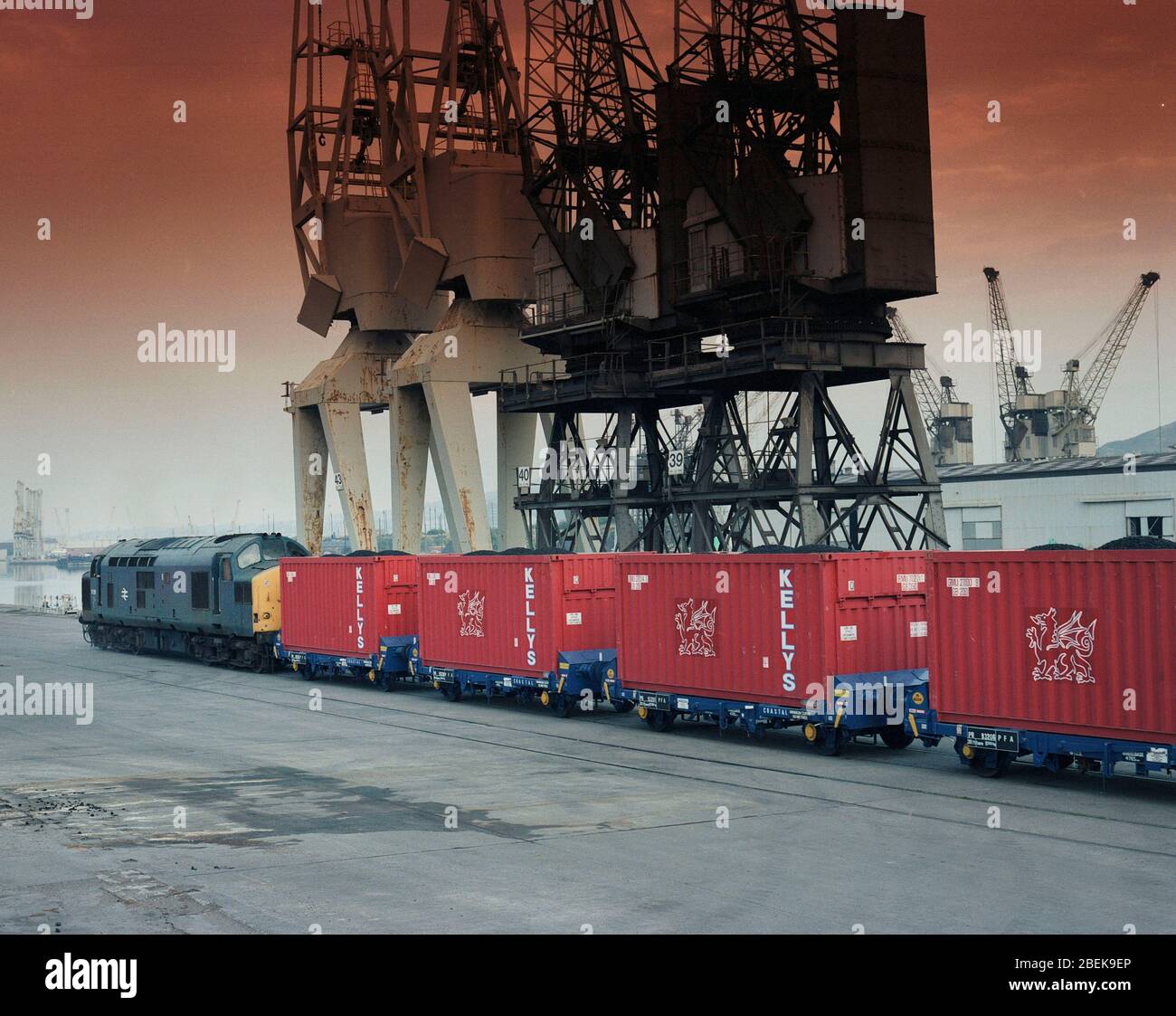 1987, Coal rail transportation between Coed Bach and Swansea harbour ...