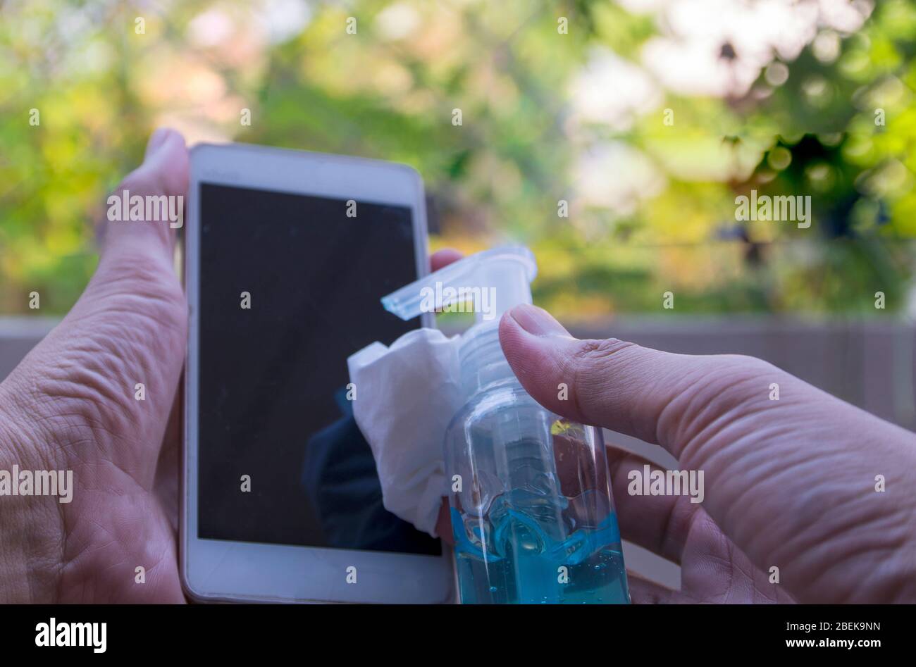 washing hands with alcohol gel . prevent the spread of germs and ...