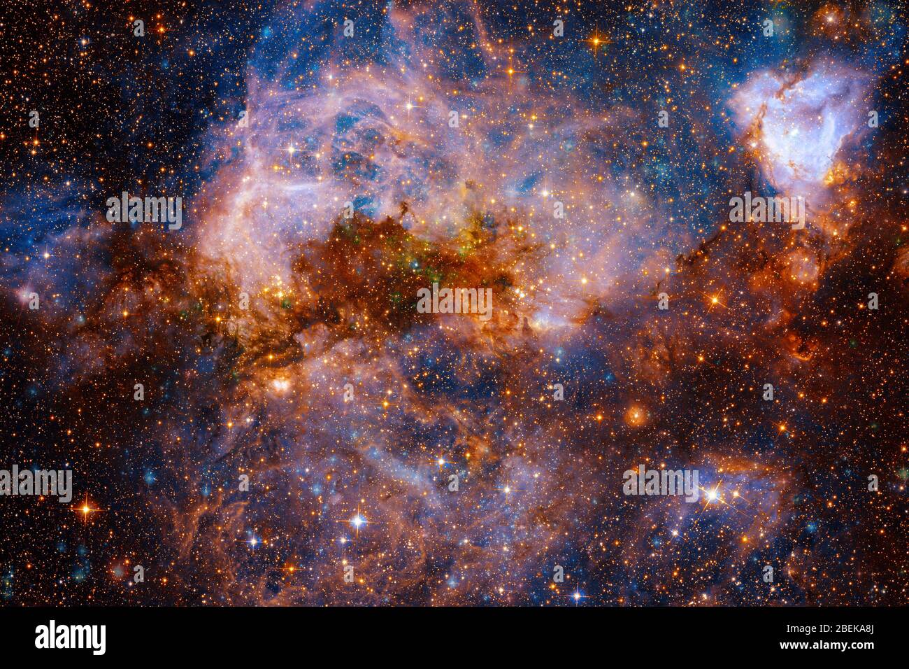 Nebulas, galaxies and stars in beautiful composition. Awesome print for ...