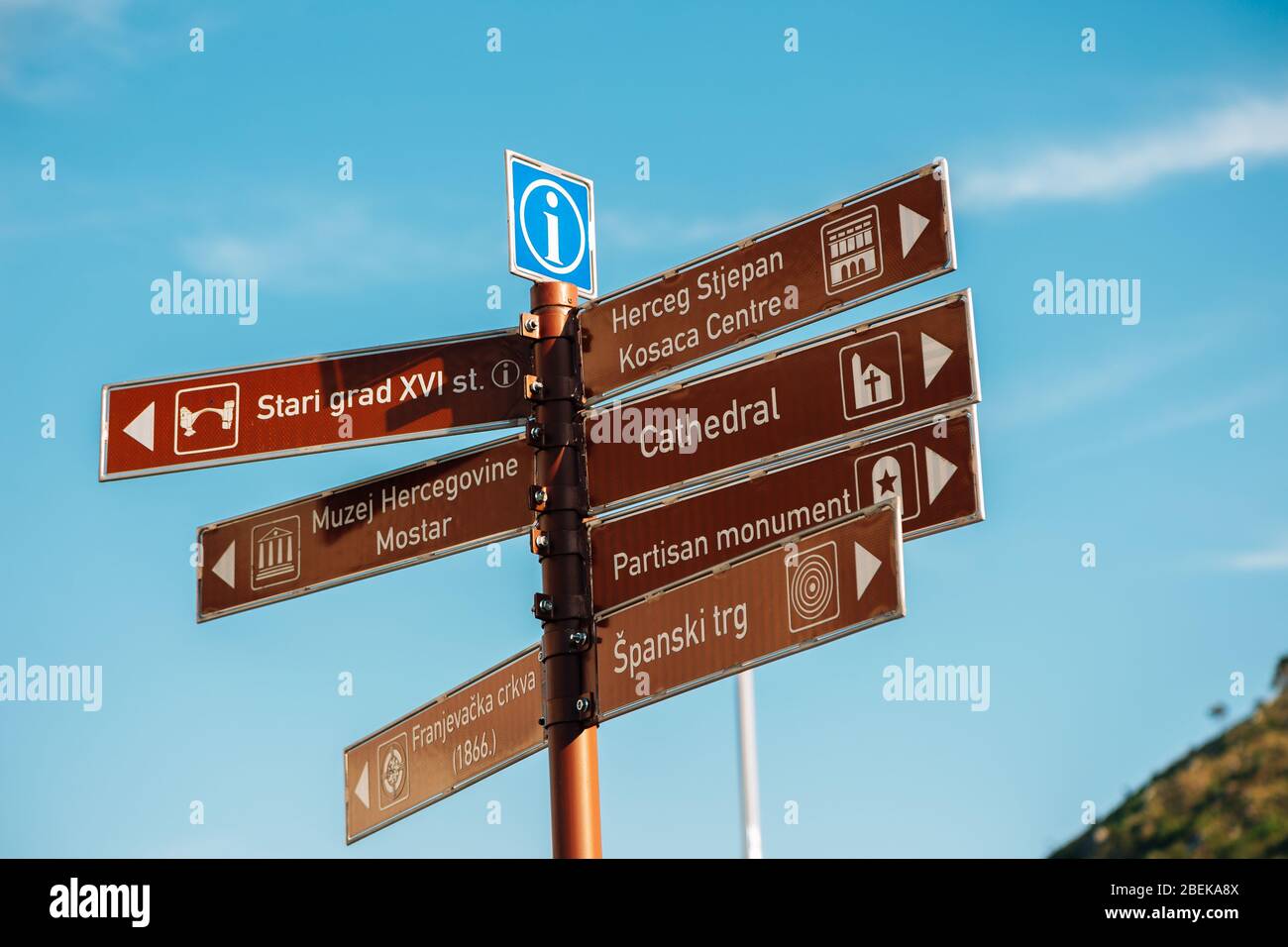 Bosnia street sign hi-res stock photography and images - Alamy