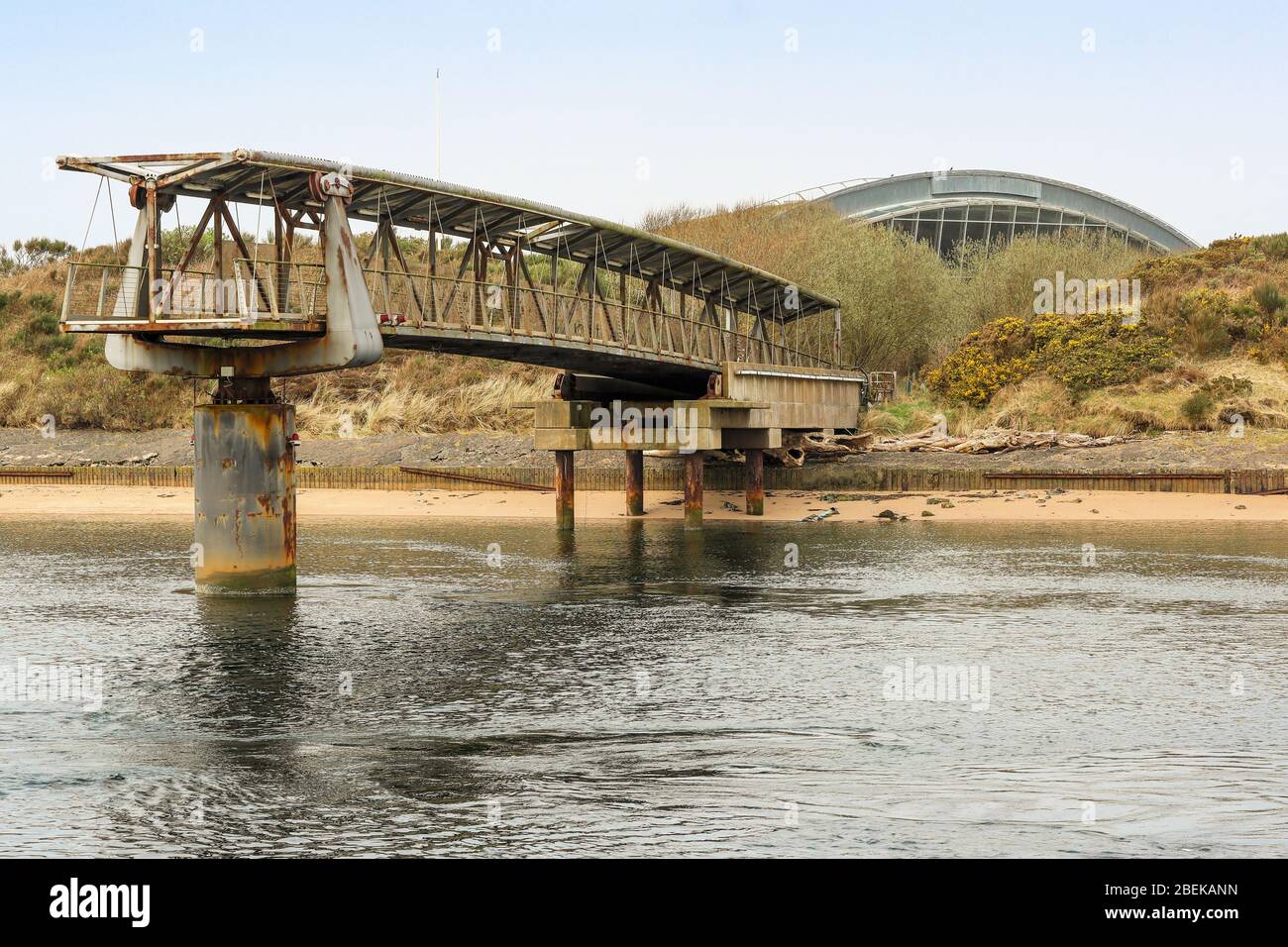River Irvine at Irvine harbour as part of the Ardeer Penisula ...