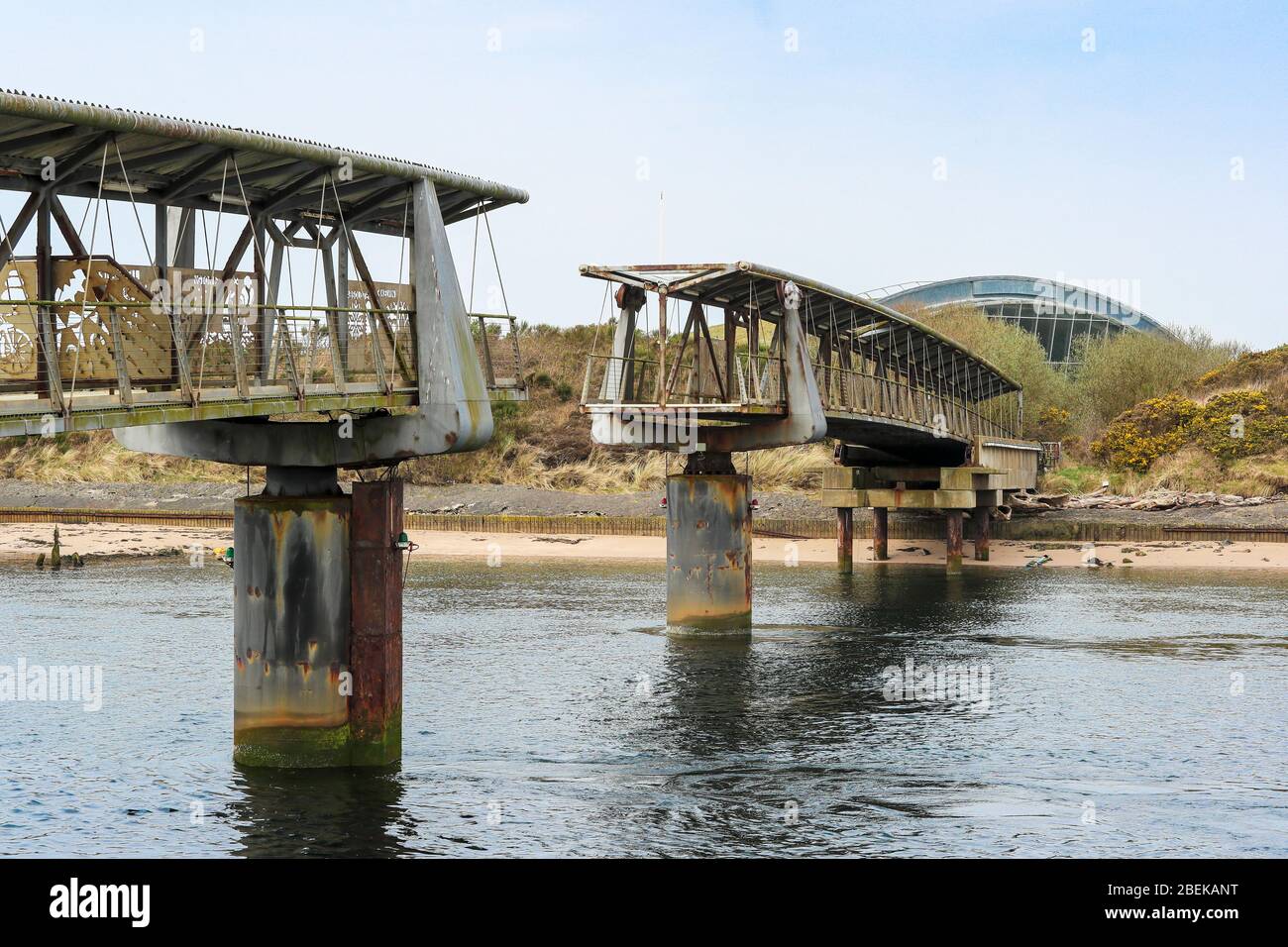 River Irvine at Irvine harbour as part of the Ardeer Penisula ...