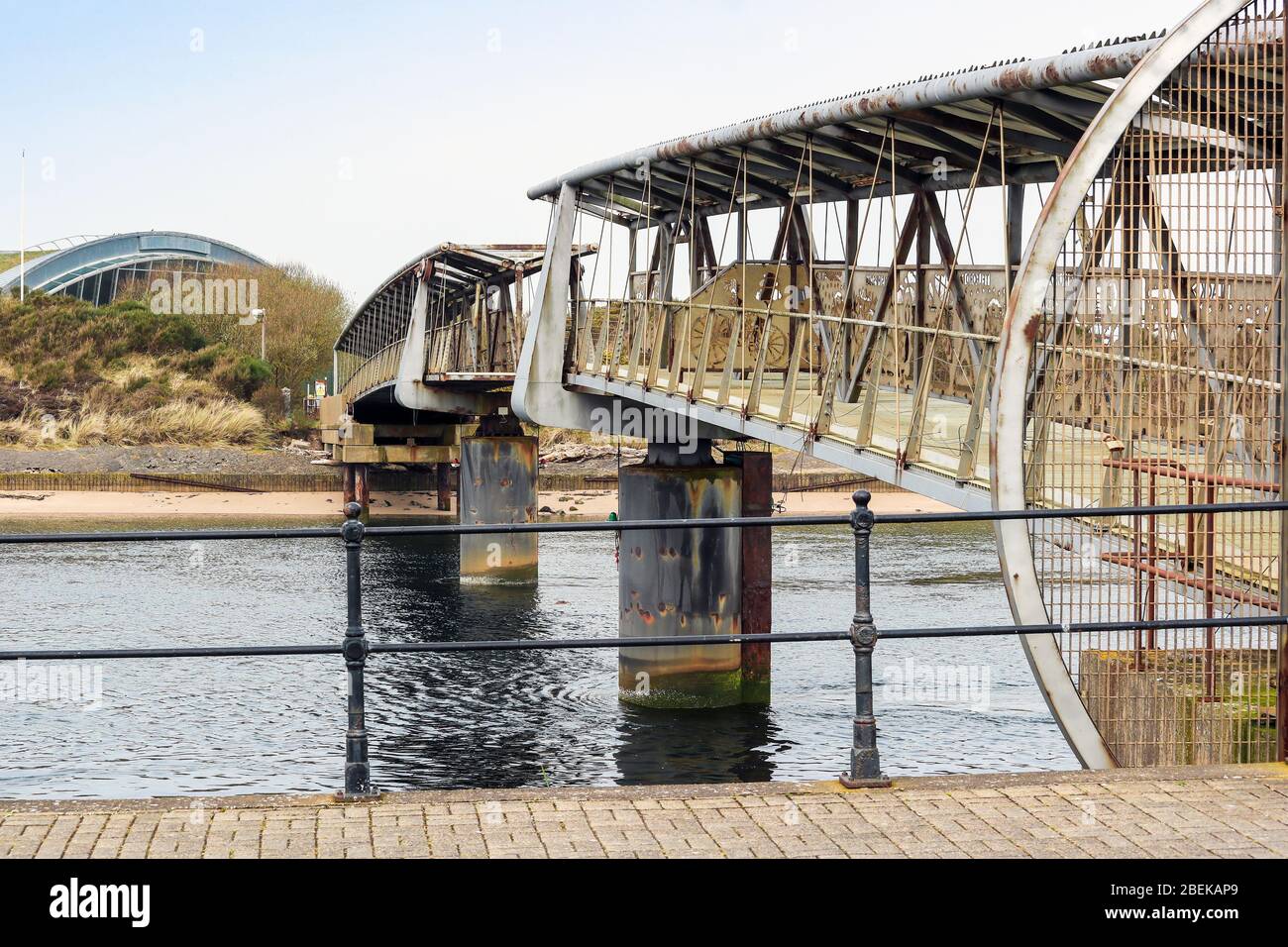 River Irvine at Irvine harbour as part of the Ardeer Penisula ...