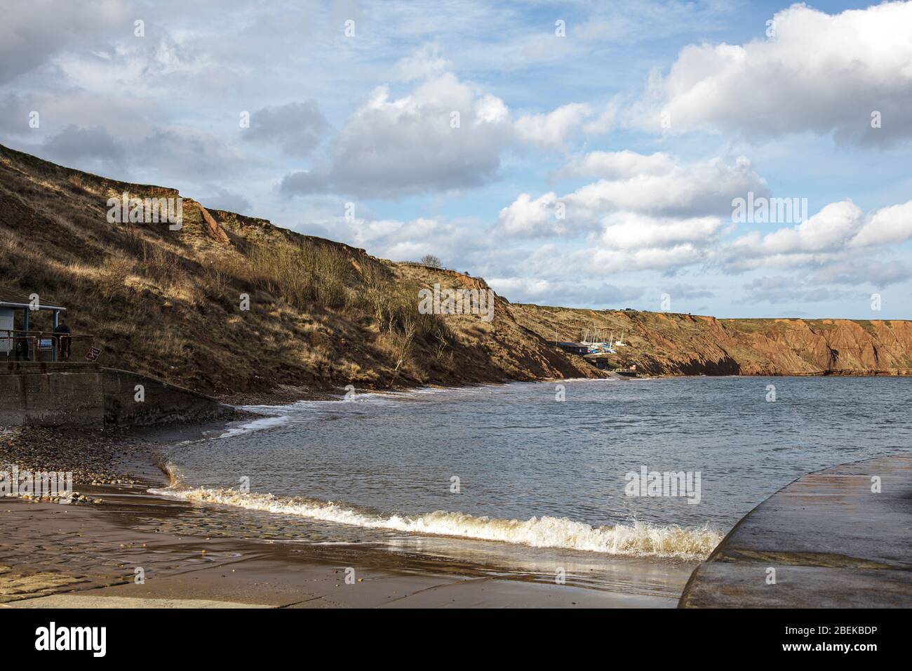 Filey in Yorkshire, in winter sun Stock Photo - Alamy
