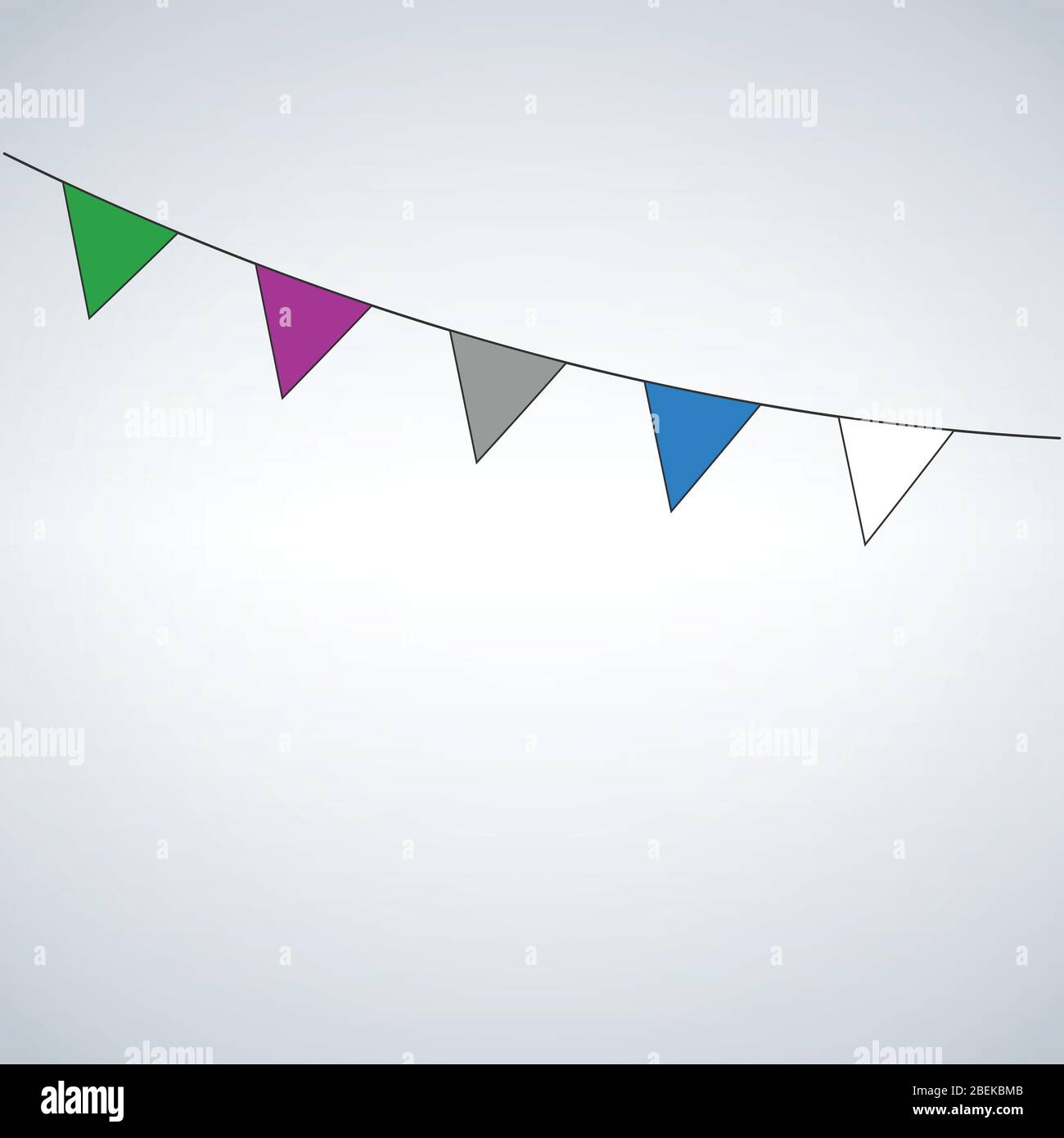 Celebrate flags, vector illustration isolated on white background Stock ...