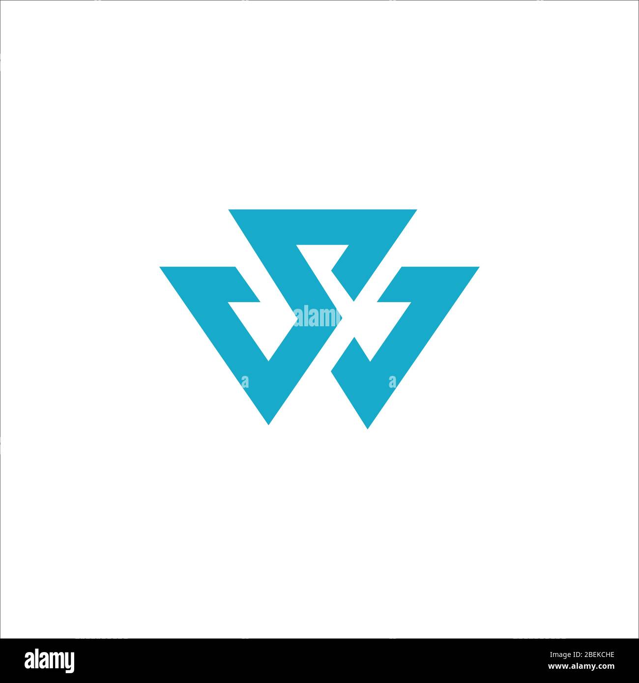 Initial letter ws logo or sw logo vector design template Stock Vector ...