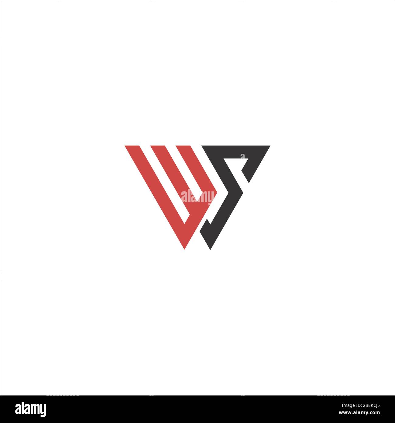 Initial letter ws logo or sw logo vector design template Stock Vector ...