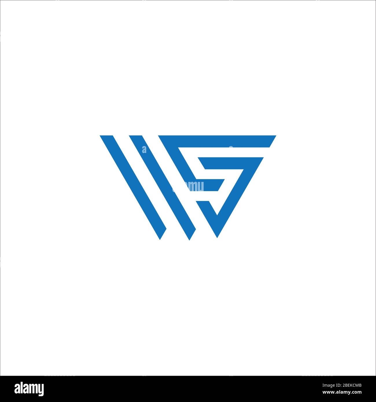 Initial letter ws logo or sw logo vector design template Stock Vector ...