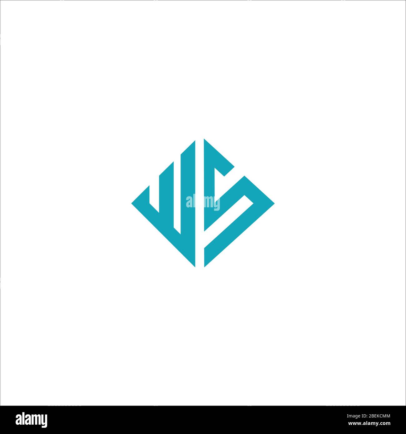 Initial letter ws logo or sw logo vector design template Stock Vector ...