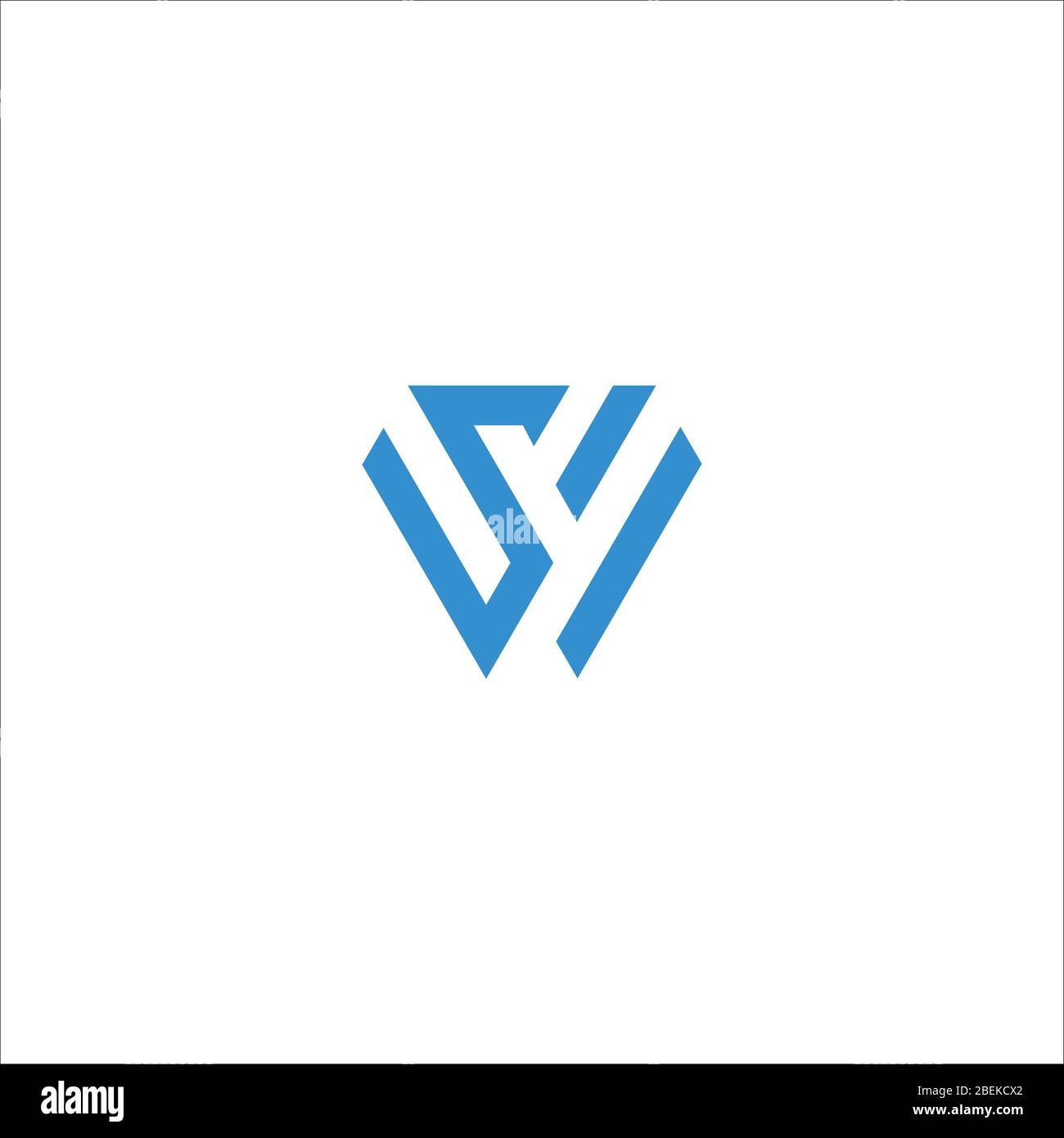 Initial letter ws logo or sw logo vector design template Stock Vector ...