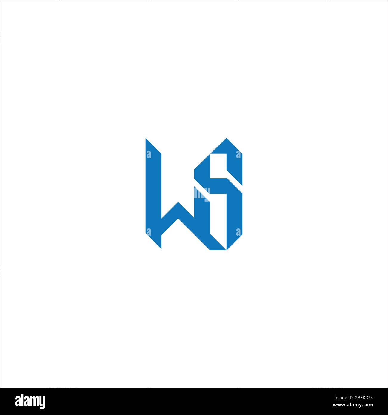 Initial letter ws logo or sw logo vector design template Stock Vector ...