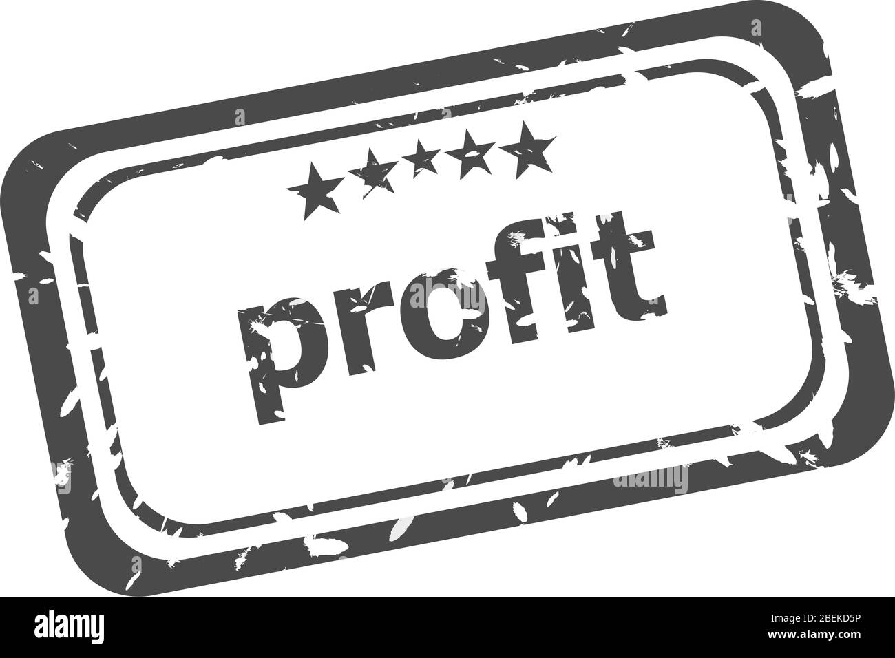 profit grunge rubber stamp isolated on white background Stock Photo - Alamy