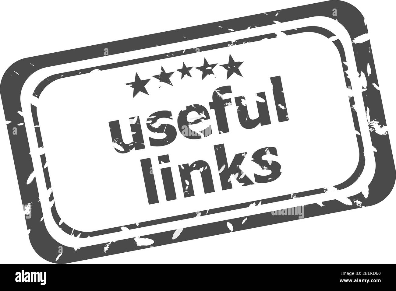 useful links grunge rubber stamp isolated on white background Stock ...