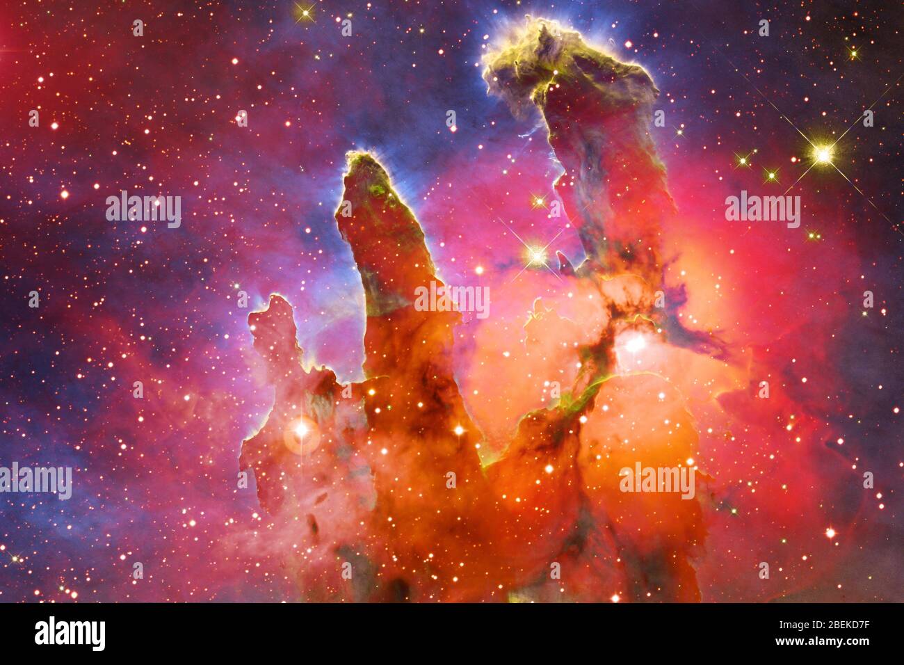 Beauty of endless cosmos. Science fiction wallpaper. Elements of this ...